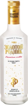 Купить Водка Золотой родник, 0.5 л - цена 315 ₽ "Zolotoj Rodnik", 500 ...